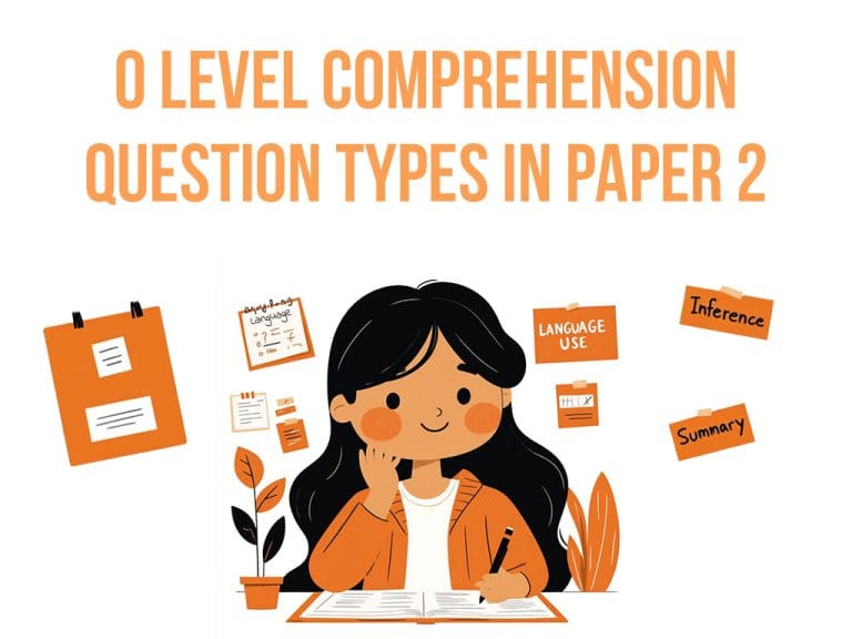 O Level Comprehension Question Types in Paper 2 (2025)